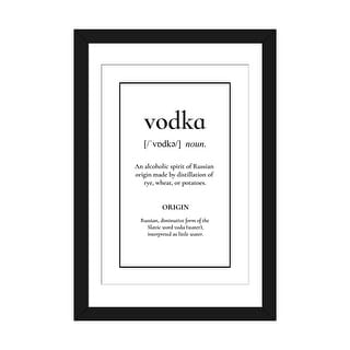 iCanvas "Vodka Definition" by Alchera Design Posters - Bed Bath ...