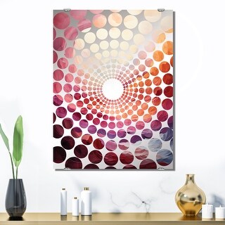 Designart "Colorful Rainbow Wave II" Rainbow Mirror Colorful ...