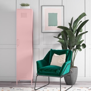 Cache Single Metal Locker Storage Cabinet, Bashful Pink - Bed Bath ...
