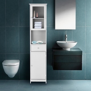 Multifunctional Modern Tall Storage Cabinet with 2 Doors and 1 Drawer ...