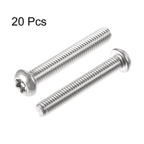 M6x40mm Torx Security Machine Screw 20pcs Pan Head Screws w T30 L-Type ...