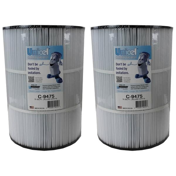2) Unicel C-9475 Pool Spa CFR 75 Sq Ft Filter Cartridges Element PJ75-4 ...