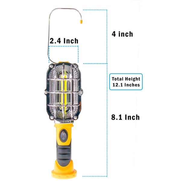 Handy Cordless Ultra Bright LED Work Light Magnetic Base Hands Free ...