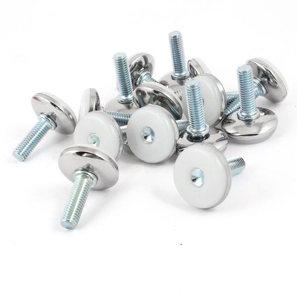 28.4mm Diameter Base M6 x 25mm Leveling Feet Mounts Pads 20 Pcs ...