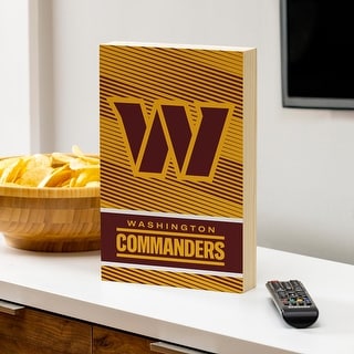Washington Commanders Wooden Tabletop Mantel Shelf Sign - Bed Bath ...