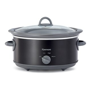 5 QT(4.7L) Slow Cooker, Countertop Cooking, Dial Control, Warm, Braise ...