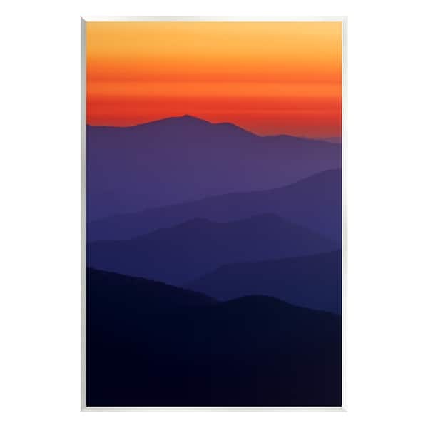 Stupell Bold Mountain Sunrise Sky Wall Plaque Art by Rick Berk - Bed ...