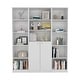 3 Piece Bookcase set, 60" Wide with 13 Shelves and Two-Door Cabinet ...