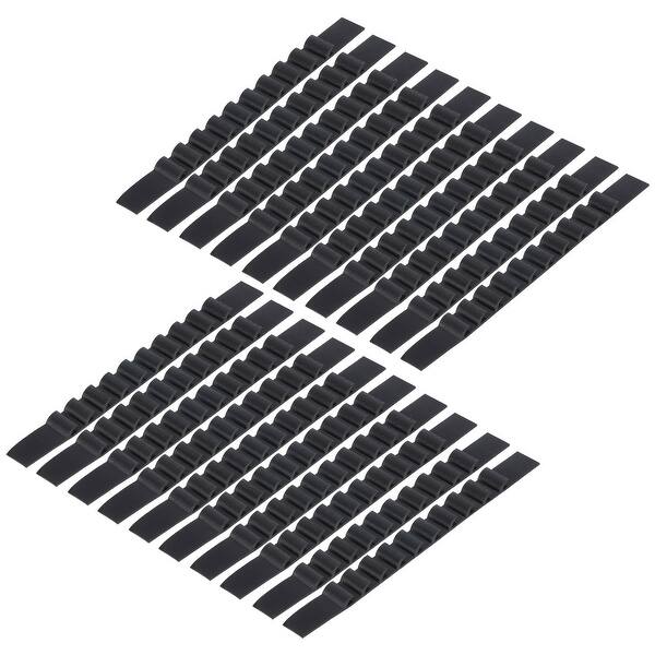 50Pcs Non-Slip Silicone Hanger Grips Clothes Hanger Strips, Black 3.54 ...