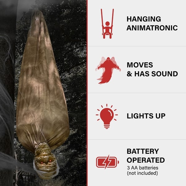 Haunted Hill Farm Hanging Hank the Animatronic Upside-Down Shaking ...