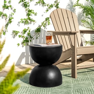 Glitzhome Set of 2 18"H Modern MGO Garden Stool Plant Stand - Bed Bath ...
