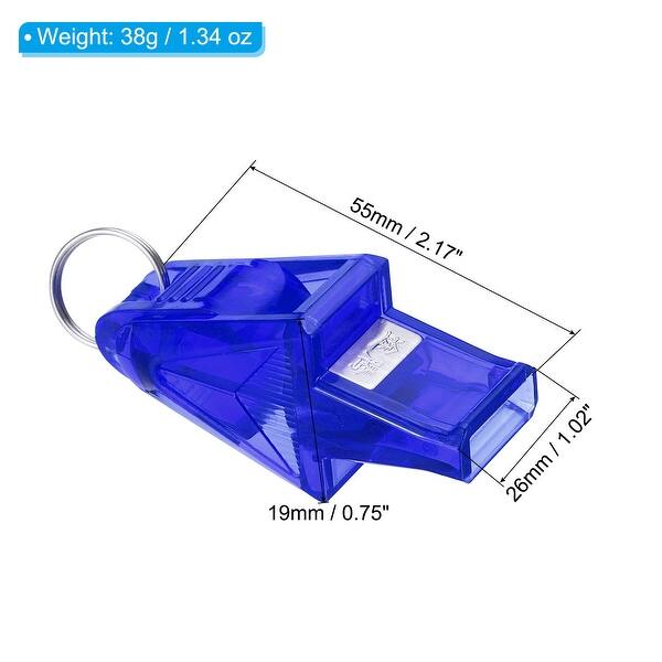 3Pcs Thickened Plastic Sports Referee Whistle with Lanyard Mouth Grip ...