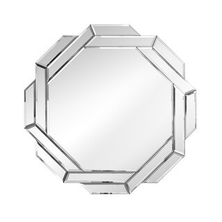 23.6 in. W x 23.6 in. H Frameless Octagonal Splicing Silver Mirror - 23 ...