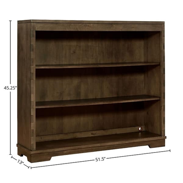 Dovetail 52" Wide Contemporary Bookcase, Graphite Gray - Bed Bath ...