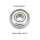 Deep Groove Ball Bearings Metric Double Shielded Chrome Steel ABEC3 Z1 ...