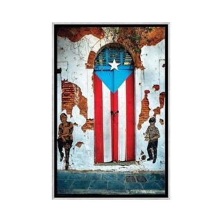 iCanvas "Puerto Rican Flag Door" by George Oze Framed - Bed Bath ...