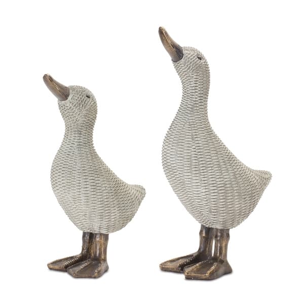Wicker Duck Figurine (Set of 4) - Bed Bath & Beyond - 38290980