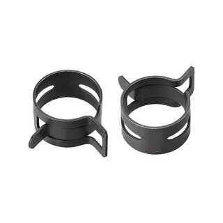 Steel Band Clamp Hose Tube Spring Clips Clamp Black Manganese Steel ...