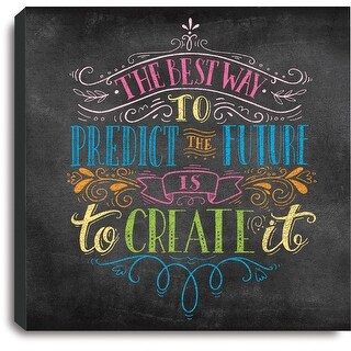 Black Colorful Chalk Quote Canvas Wall Art - Bed Bath & Beyond - 38409906