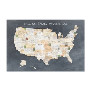 Vintage USA Maps Retro Art Print/Poster - Bed Bath & Beyond - 34902741
