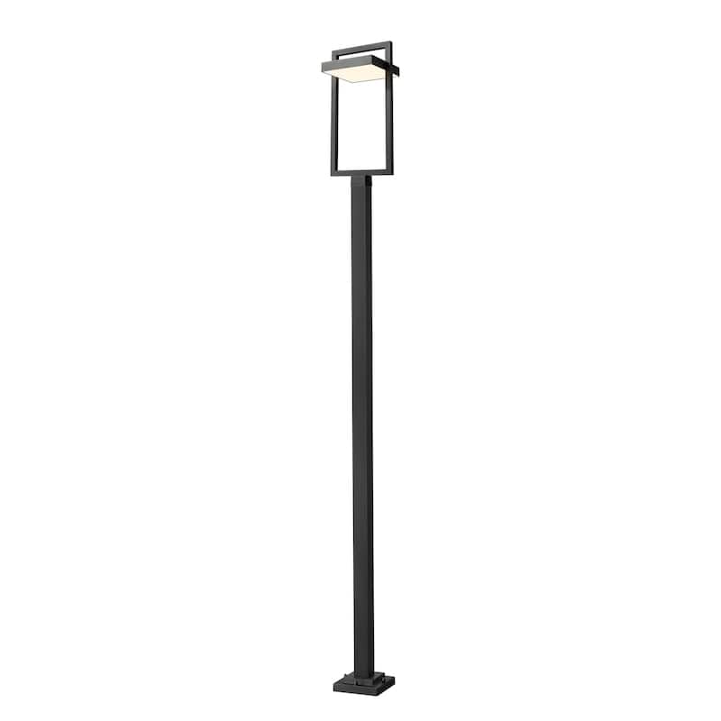 Luttrel 1 Light Outdoor Post Mounted Fixture - Black - Bed Bath ...