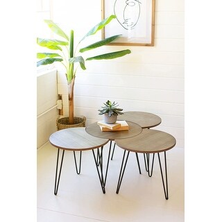 Set of Four Interlocking Accent Tables - 19-in Diameter - Bed Bath ...