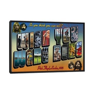 iCanvas "Wish You Were Here" by Todd Alcott Framed Canvas Print - Bed ...