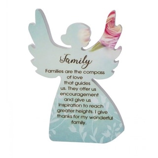 Angel Shape With Text-Family Plaque - Bed Bath & Beyond - 42472688
