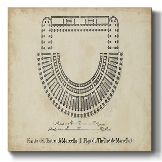 Plan for the Theatre of Marcellus-Gallery Wrapped Canvas - Bed Bath ...