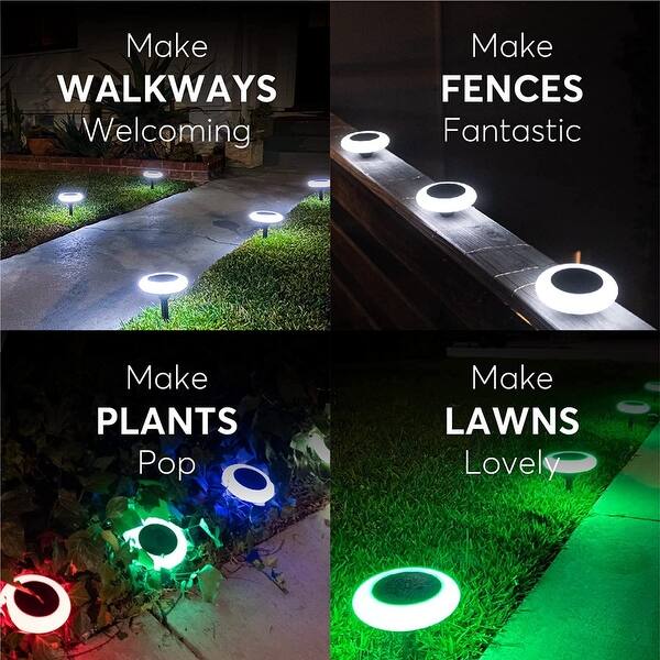 Colorize Colorful Pathway Solar Light (6 Lights) Decorative ...