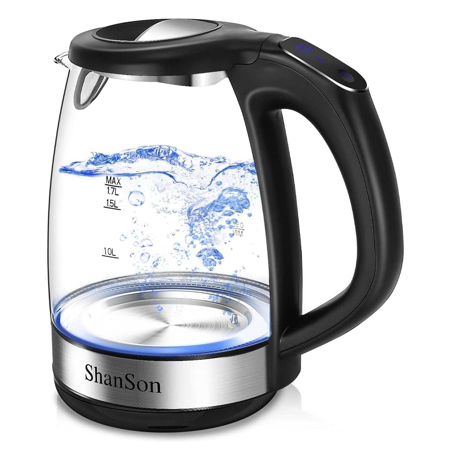 Water Kettles ZOKOP 1.8L Glass Electric Kettle – Fast Boil, BPA-Free ...