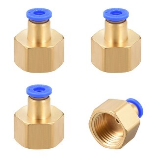1/2" G Female Straight Thread 6mm Push In Joint Pneumatic Quick ...