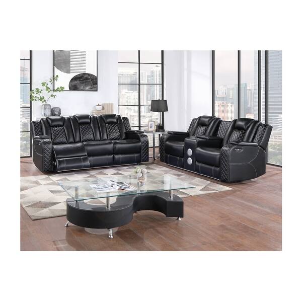 Deborah Black Power Reclining Set - Bed Bath & Beyond - 39184359