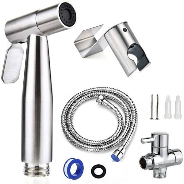 Stainless Steel Handheld Bidet Spray Adapter Hose - Bed Bath & Beyond ...