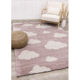 Kids Collection - Pink/Cream Clouds Rug - Bed Bath & Beyond - 34626703