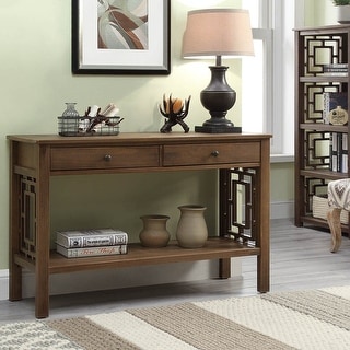 Henry Rustic Brown Console Table - Bed Bath & Beyond - 21585987