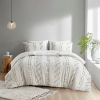 INK+IVY Shay 3 Piece Striped Cotton Comforter Set - Bed Bath & Beyond ...