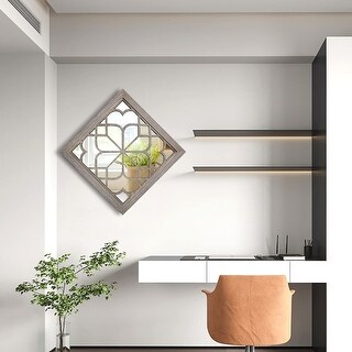 Set of 2 Mirror Square Wall Mirror, Decorative Mirror, (12x12 inch ...