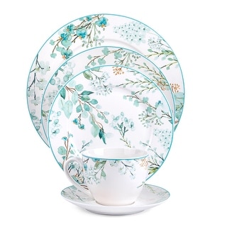 STP Goods Byzantium Flowers Bone China Dinnerware Set of 20 for 4 - On ...