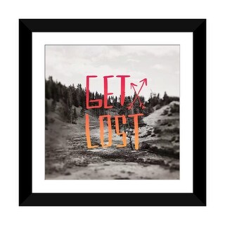 iCanvas "Get Lost Red" by Leah Flores - Bed Bath & Beyond - 37390713