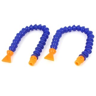 2Pcs Thread Triangle Nozzle Flexible Oil Coolant Pipe 28cm Length ...