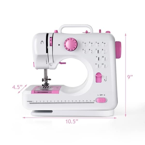 Free-Arm Crafting Mending Sewing Machine with 12 Built-in Stitched ...