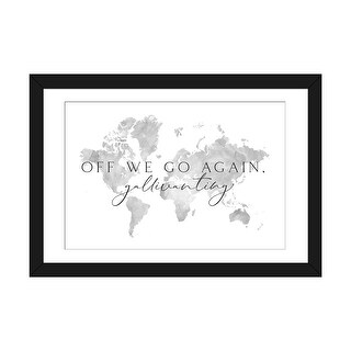 iCanvas "Gallivanting Around The World Map" by blursbyai - Bed Bath ...