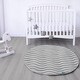 Biloban Muslin Foam Play Mats, Wave Quilted - Round 47'' x 47'' - Grey ...
