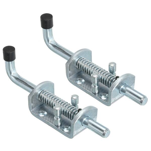 2Pcs Spring Loaded Latch Pin 6.5" Iron Security Sliding Barrel Bolt ...
