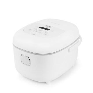 8-Cups (Cooked) / 2Qt. 360° Induction Rice Cooker & Multicooker, White ...