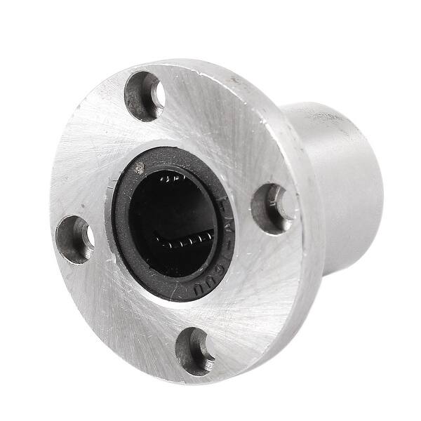LMF16UU 16mm Inner Dia Round Base Flange Linear Motion Bearing - Silver ...