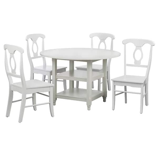 Simple Living Cottage White Round Dining Table - On Sale - Bed Bath ...