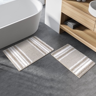 Chenille Rug Set Nonslip Soft and Absorbent - Bed Bath & Beyond - 35761030