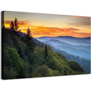 Sunset Mountain Wall Art - Bed Bath & Beyond - 43768038